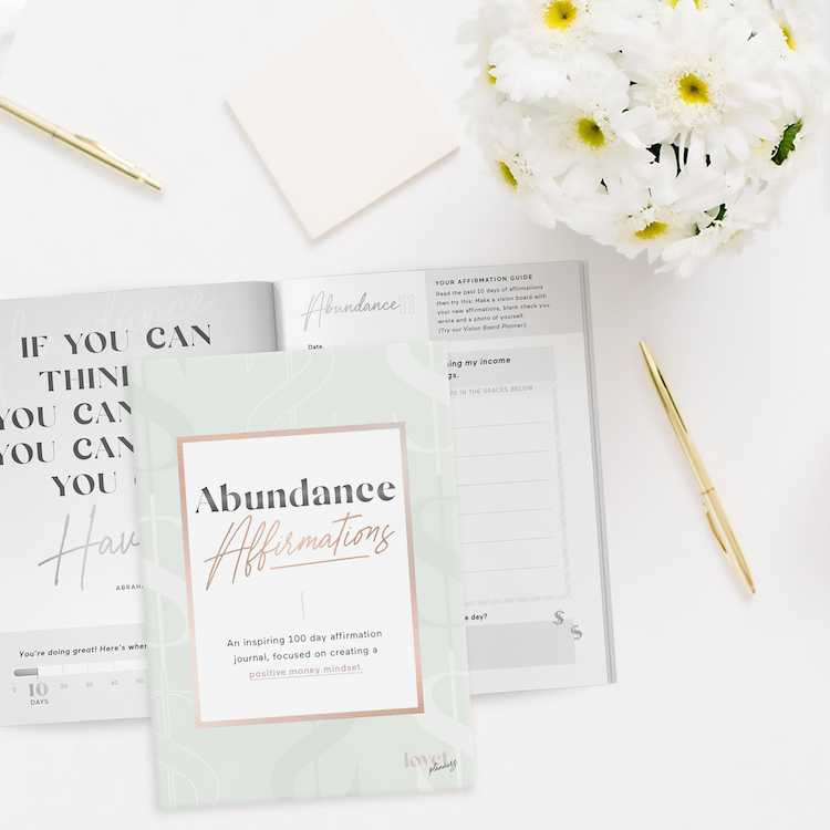 Abundance Affirmation Journal | Abundance Journal Prompts – Lovet Planners