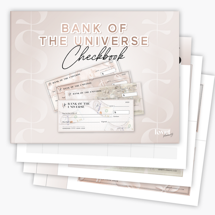 Bank of the Universe Checks | Abundance Checks – Lovet Planners