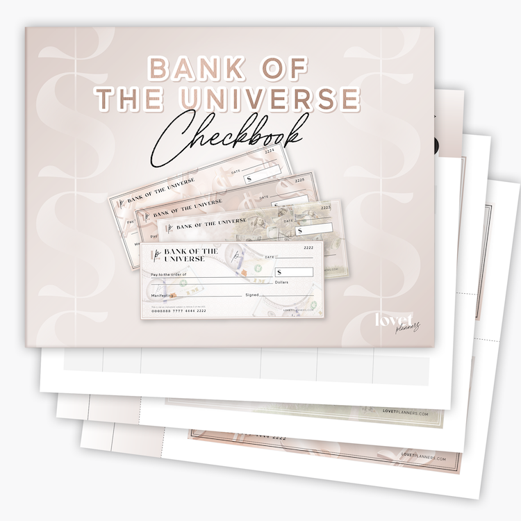 Bank of the Universe Checks | Abundance Checks – Lovet Planners