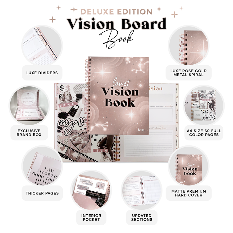 Vision Board Book LUXE – Lovet Planners