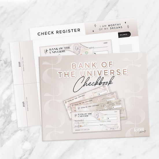 Bank of the Universe Checks | Abundance Checks – Lovet Planners
