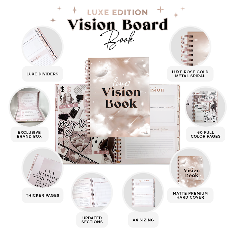 Vision Board Book LUXE [COSMIC] – Lovet Planners
