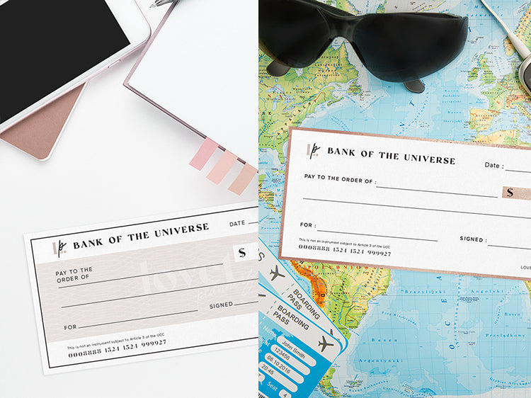 Bank of the Universe Printable | Abundance Checks Download – Lovet Planners
